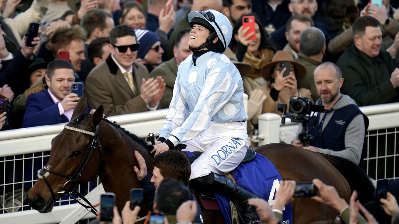 Cheltenham Festival: Honeysuckle bows out with emotional Mares' Hurdle ...