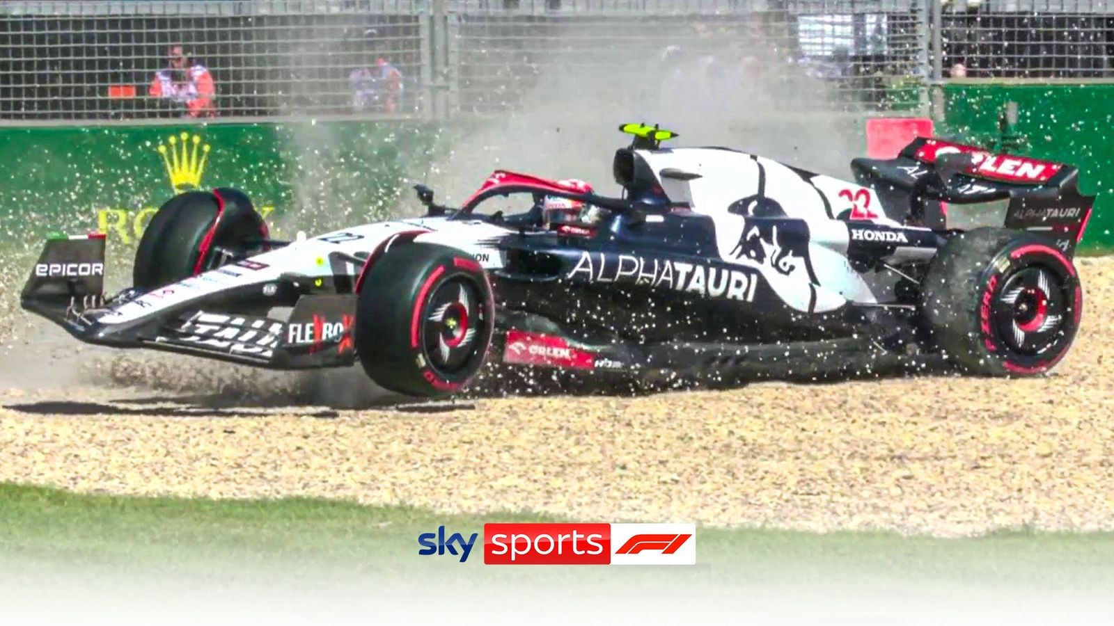 Yuki Tsunoda has massive spin | 'Lucky not to hit the wall' | F1 News ...