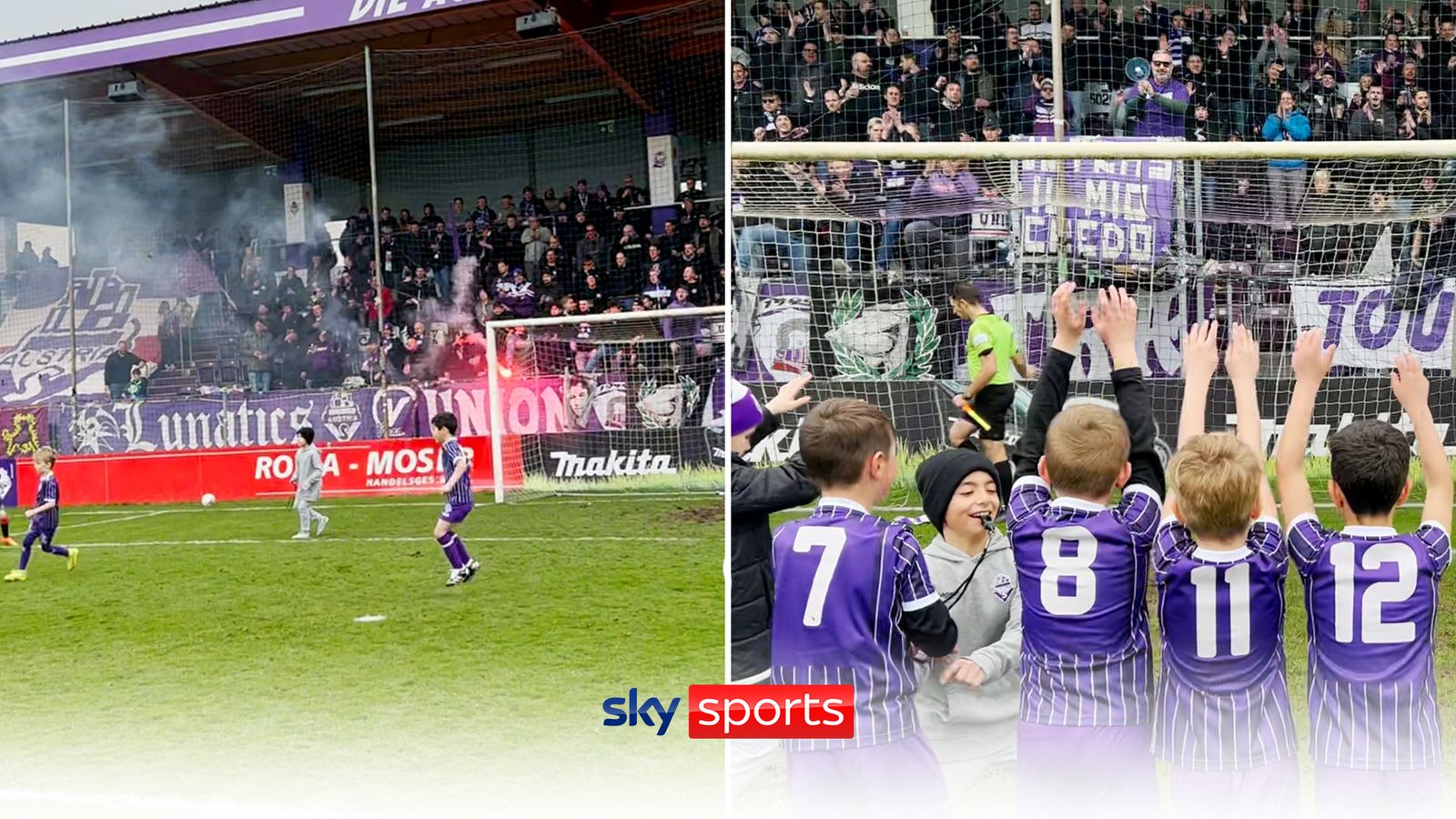 Meet the ultras who brought flares and drums... to an U7s game ...