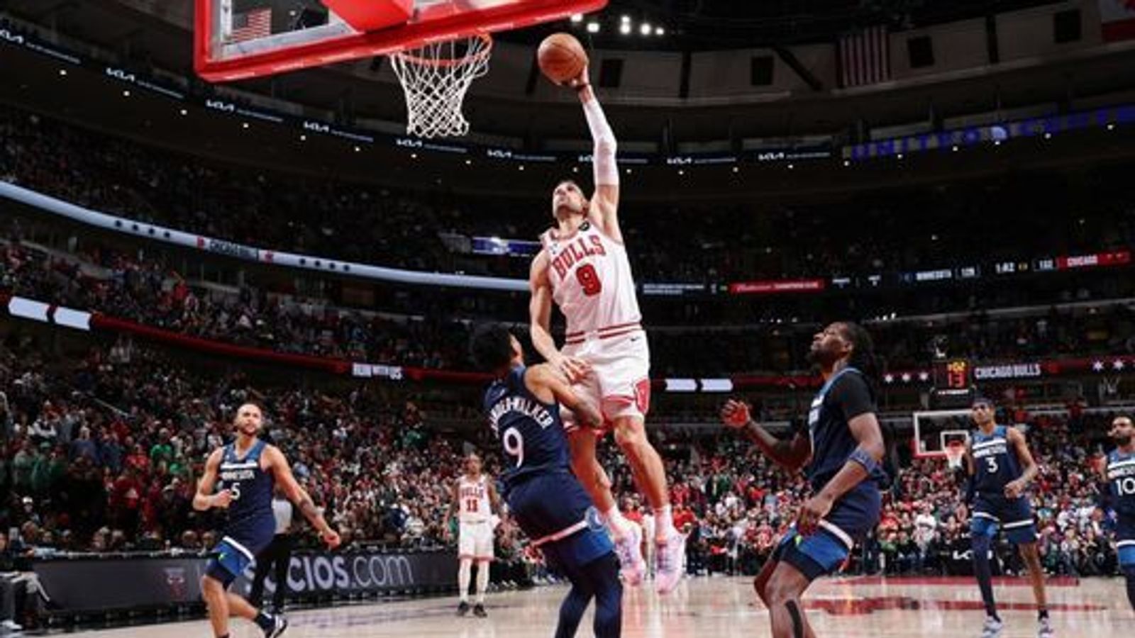 'Don't do him like that!' | Nikola Vucevic with a dazzling poster dunk ...