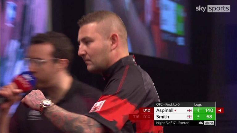 'For the roof raiser' | Nathan Aspinall's stunning 140 checkout | Darts News | Sky Sports