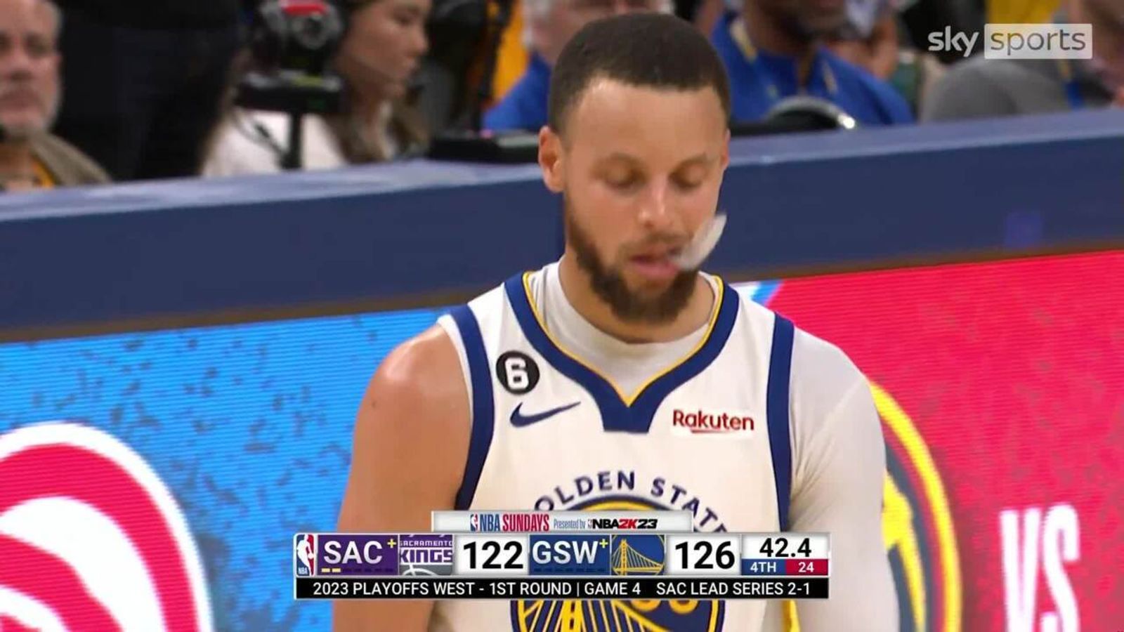 Curry calls for timeout despite not having any left! | NBA News | Sky ...