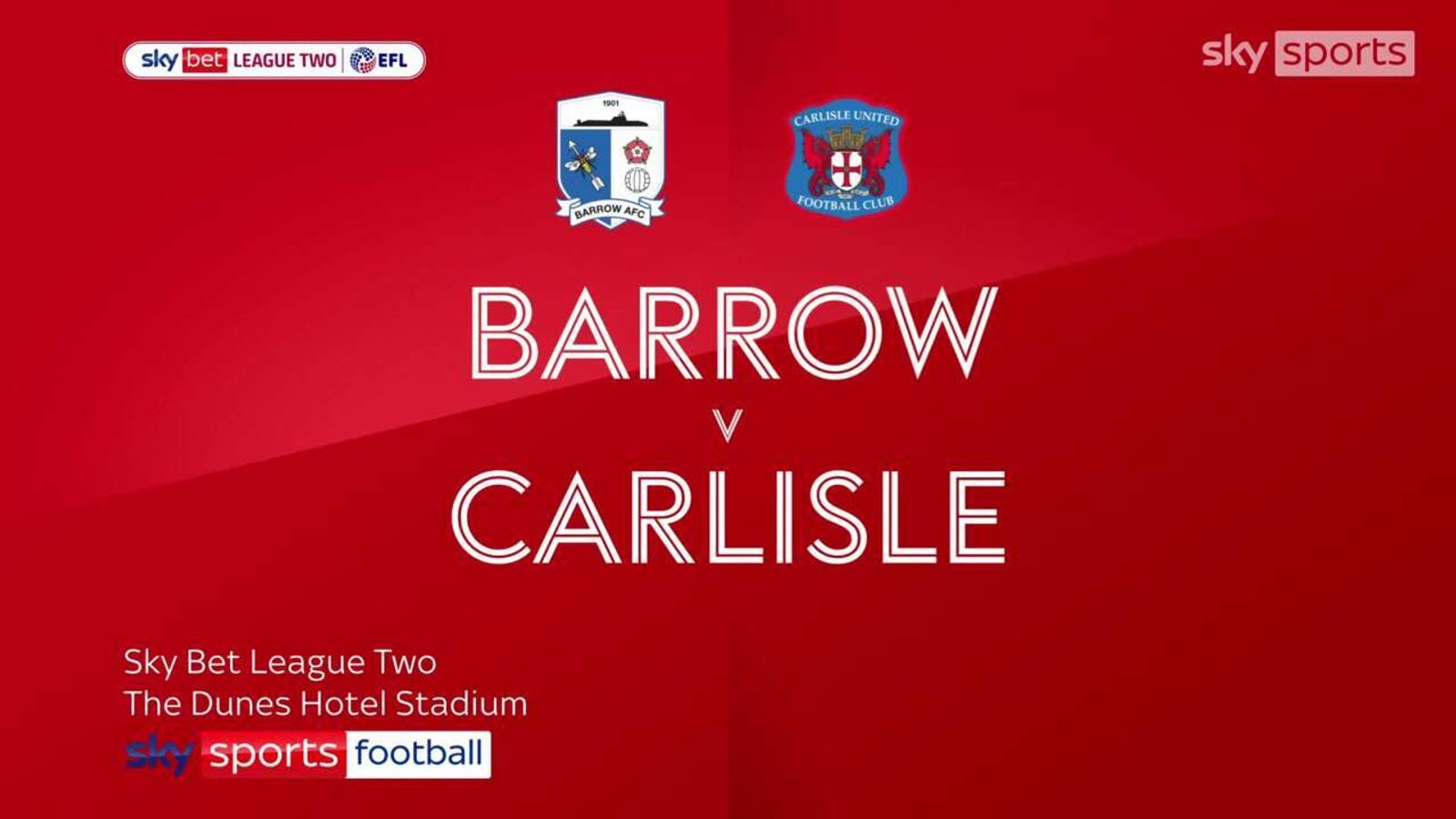 Barrow 0 - 1 Carlisle - Match Report & Highlights