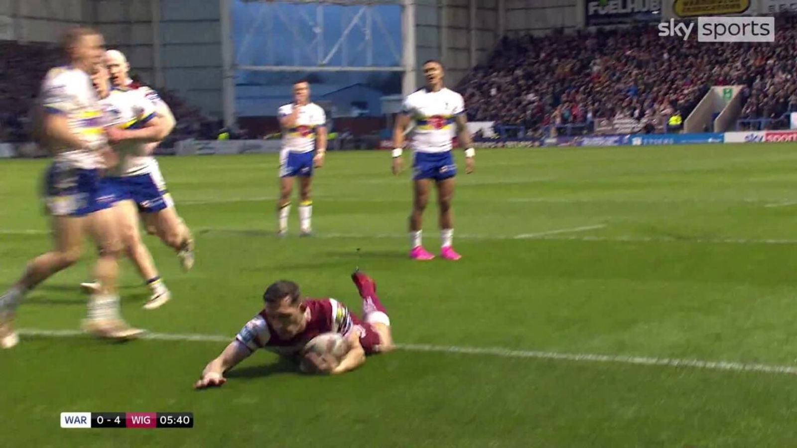 Joe Wardle goes over to put Wigan ahead | Rugby League News | Sky Sports