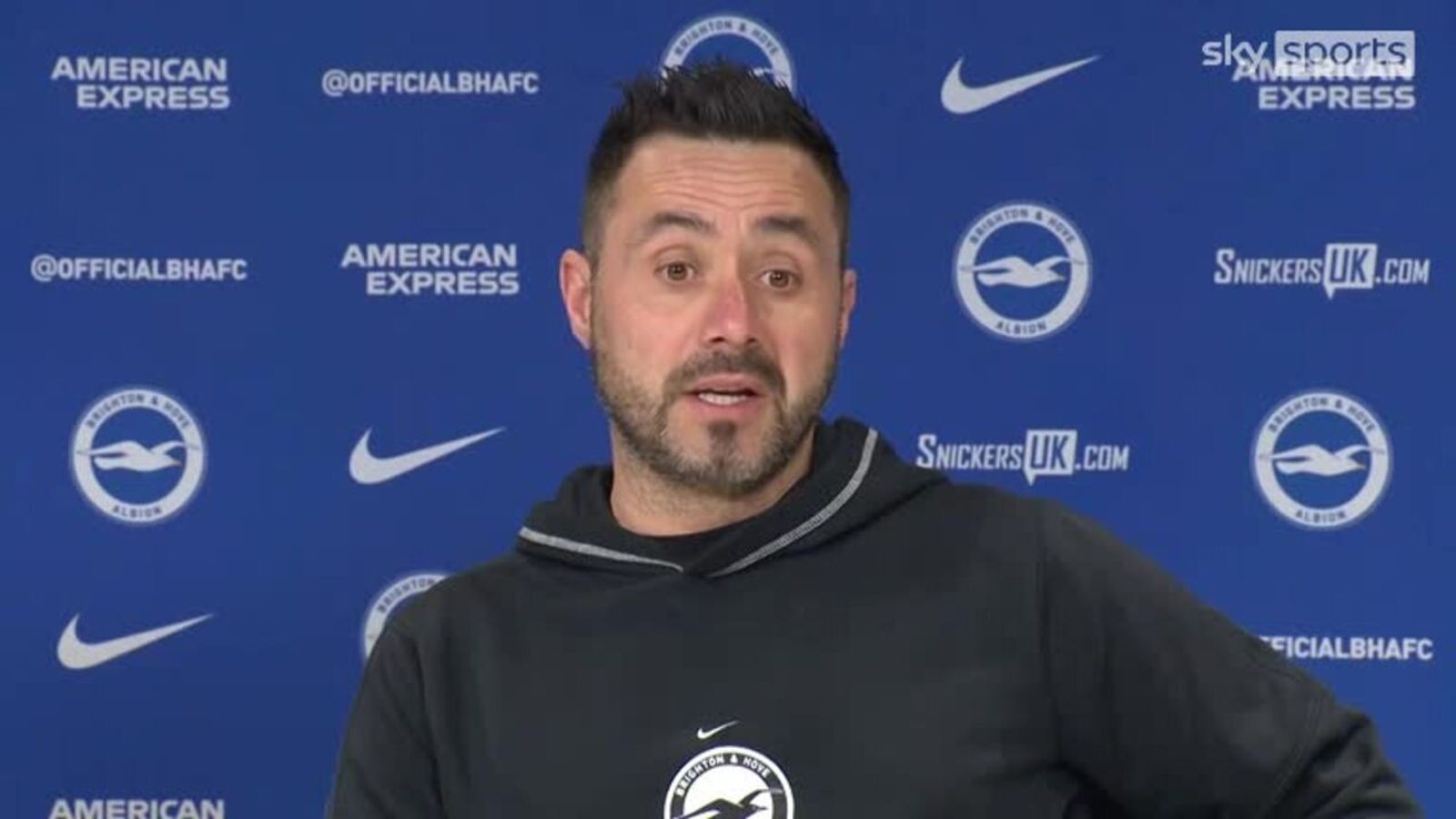 Roberto De Zerbi has no regrets on touchline behaviour | Football News ...