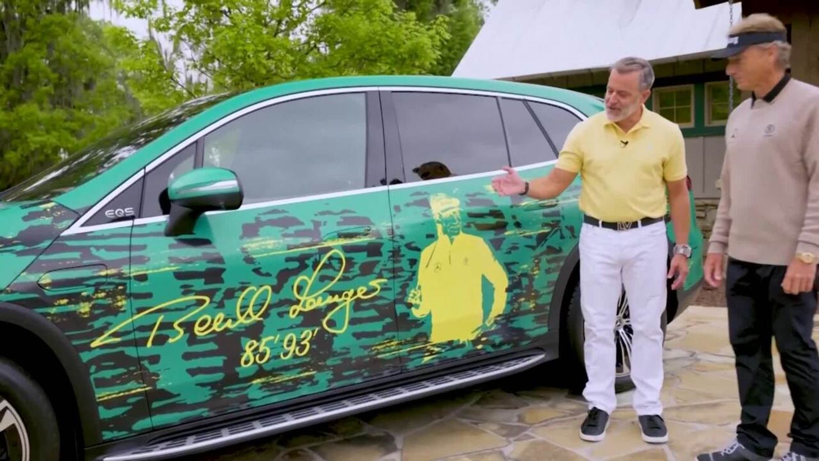 Mercedes present Bernhard Langer with Masters themed car | Golf News ...