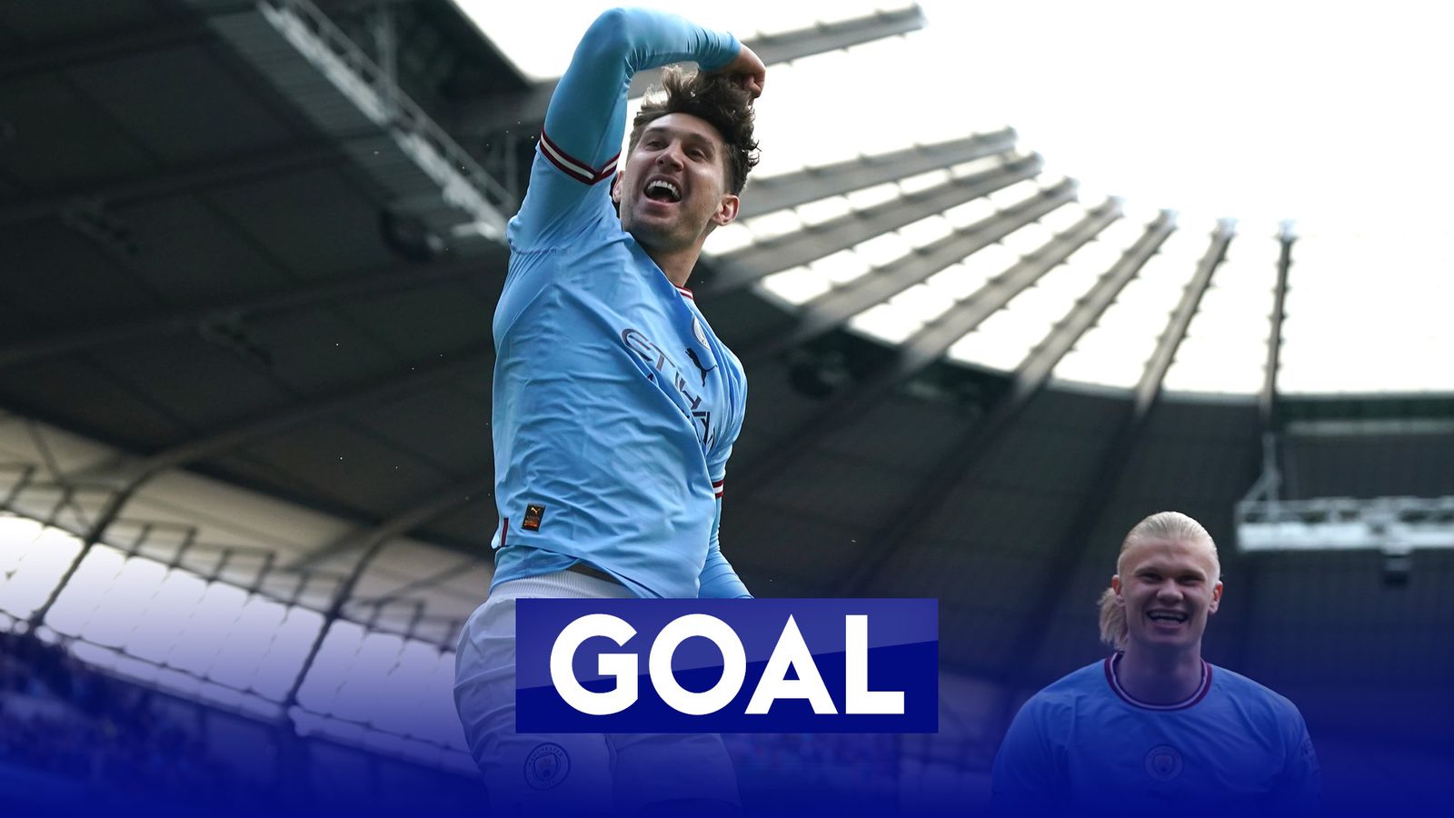 Stones' superb volley gives City the early lead | Football News | Sky ...