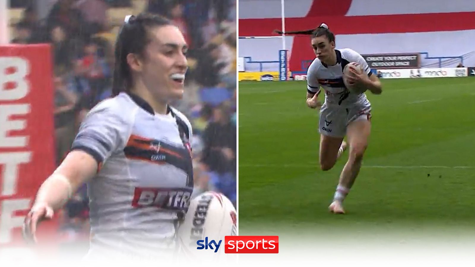 Leah Burke's incredible four tries against France | Rugby League News ...