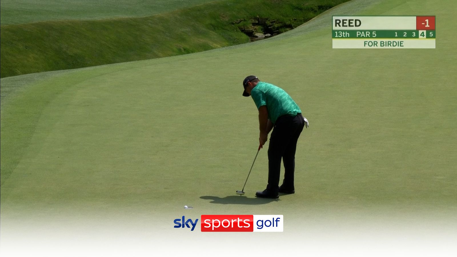 Patrick Reed's 180 degree lip out at 13 | Golf News | Sky Sports