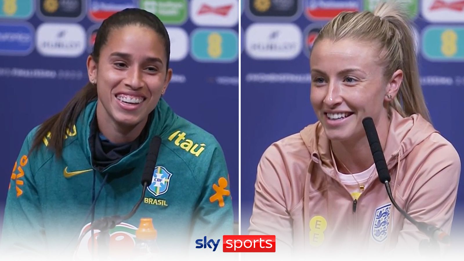 Leah Williamson: I'm in awe of Rafa | Rafaelle Souza: Leah's half ...