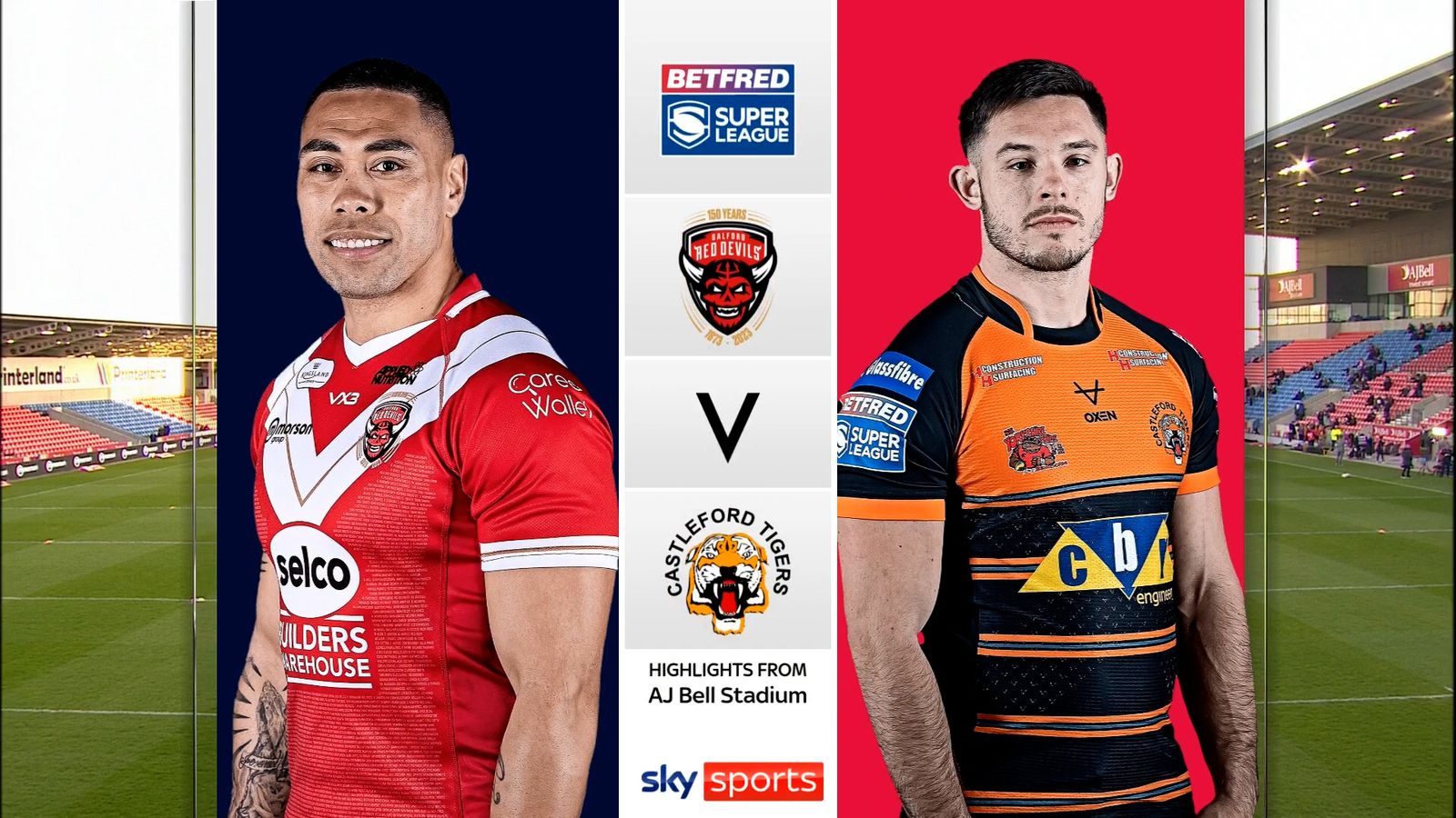Salford Red Devils 14-6 Castleford Tigers | Rugby Union News | Sky Sports