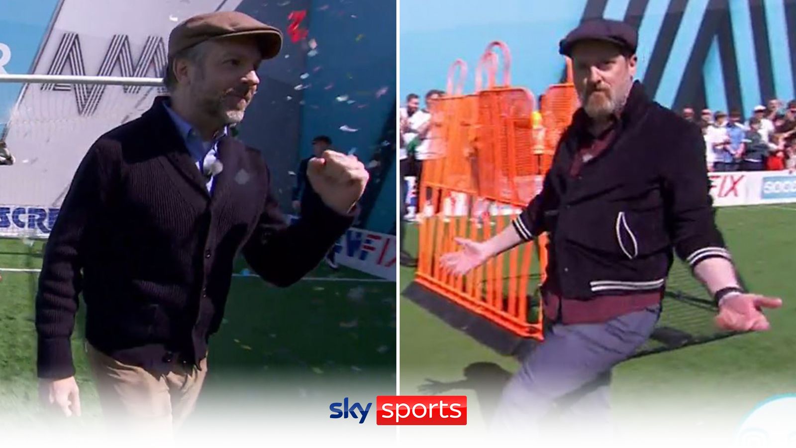 Jason Sudeikis and Brendan Hunt on Soccer AM: Ted Lasso and Coach Beard ...