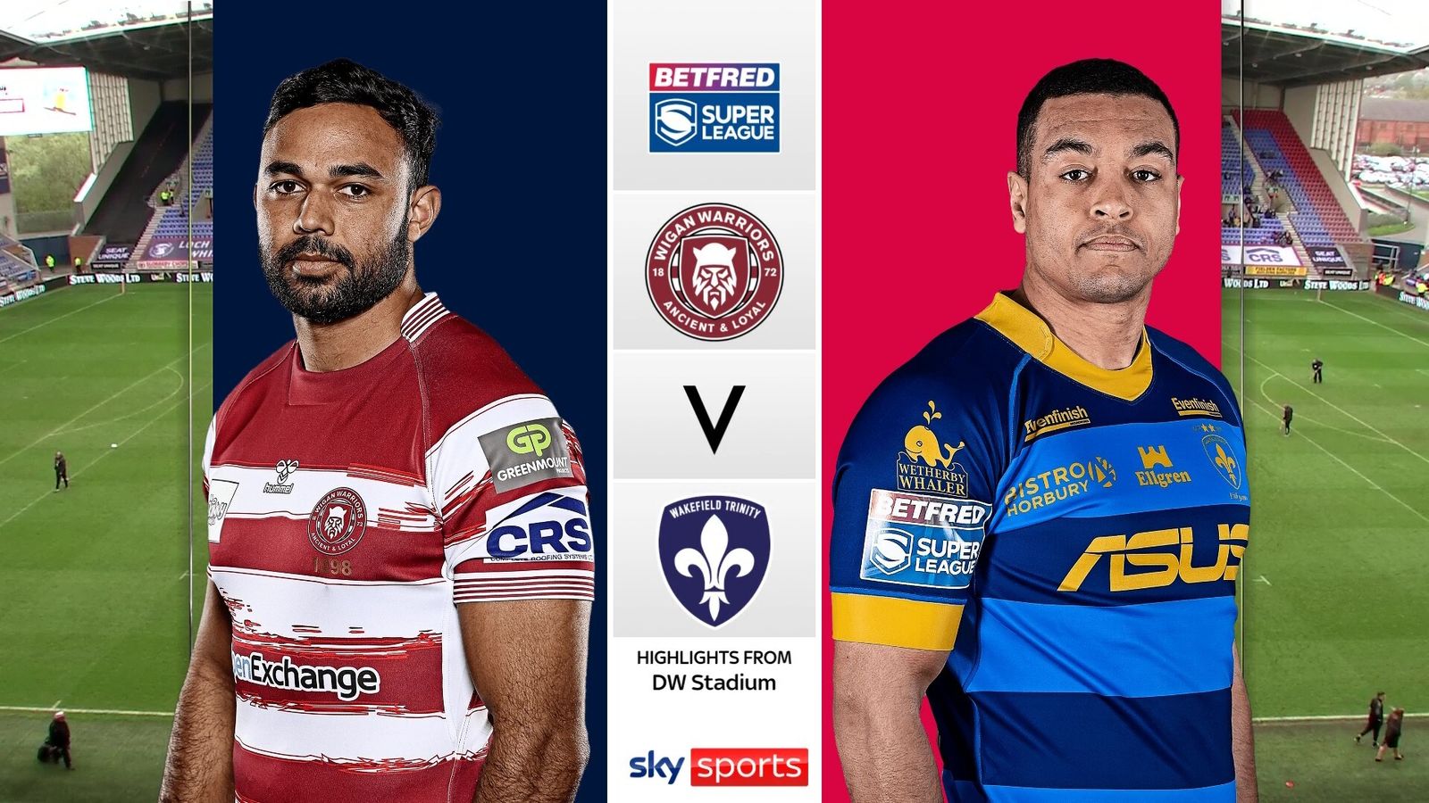 Wigan Warriors 22-6 Wakefield Trinity | Super League Highlights | Rugby ...