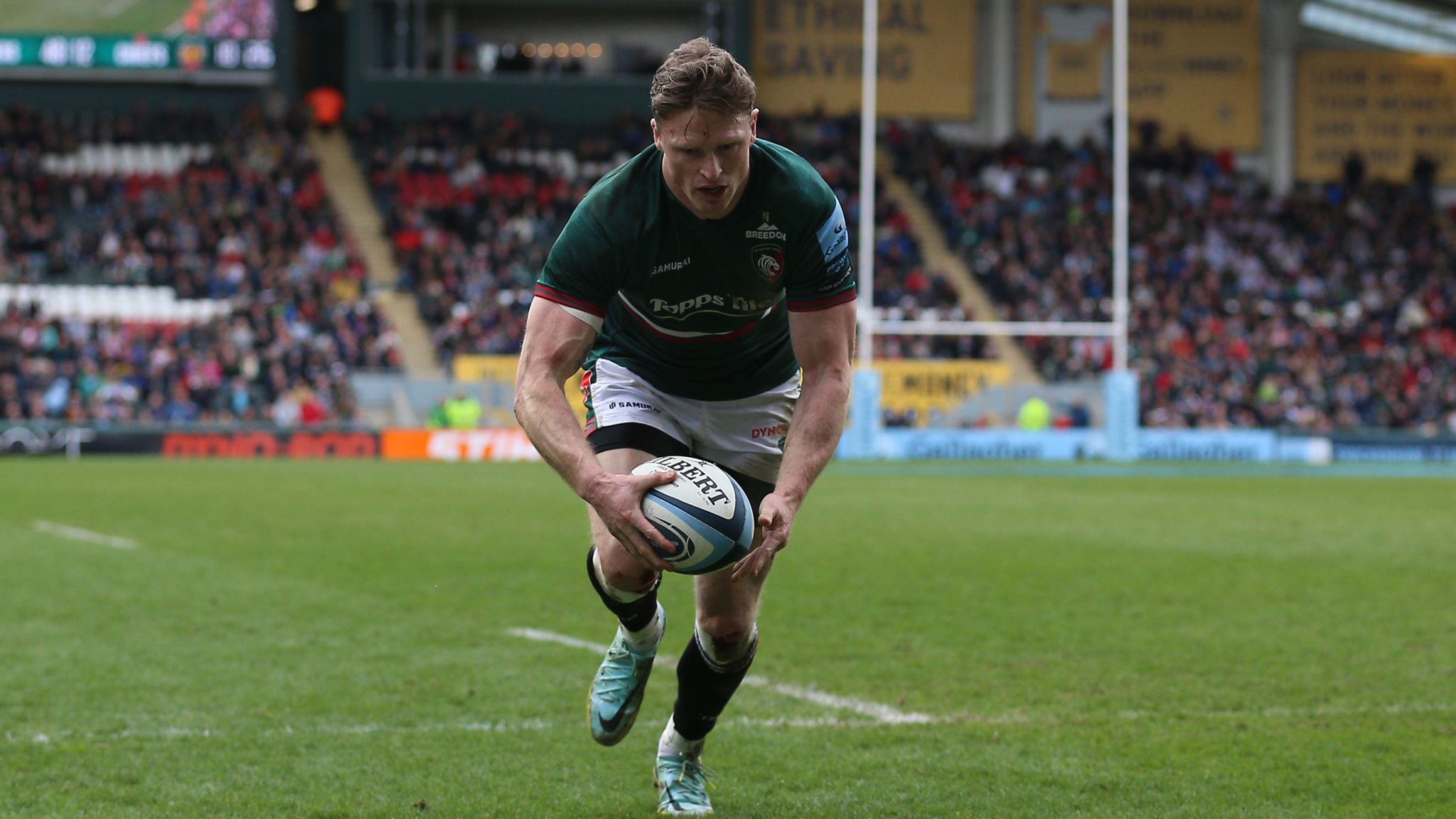 Chris Ashton becomes the first player to score 100 Premiership tries as ...