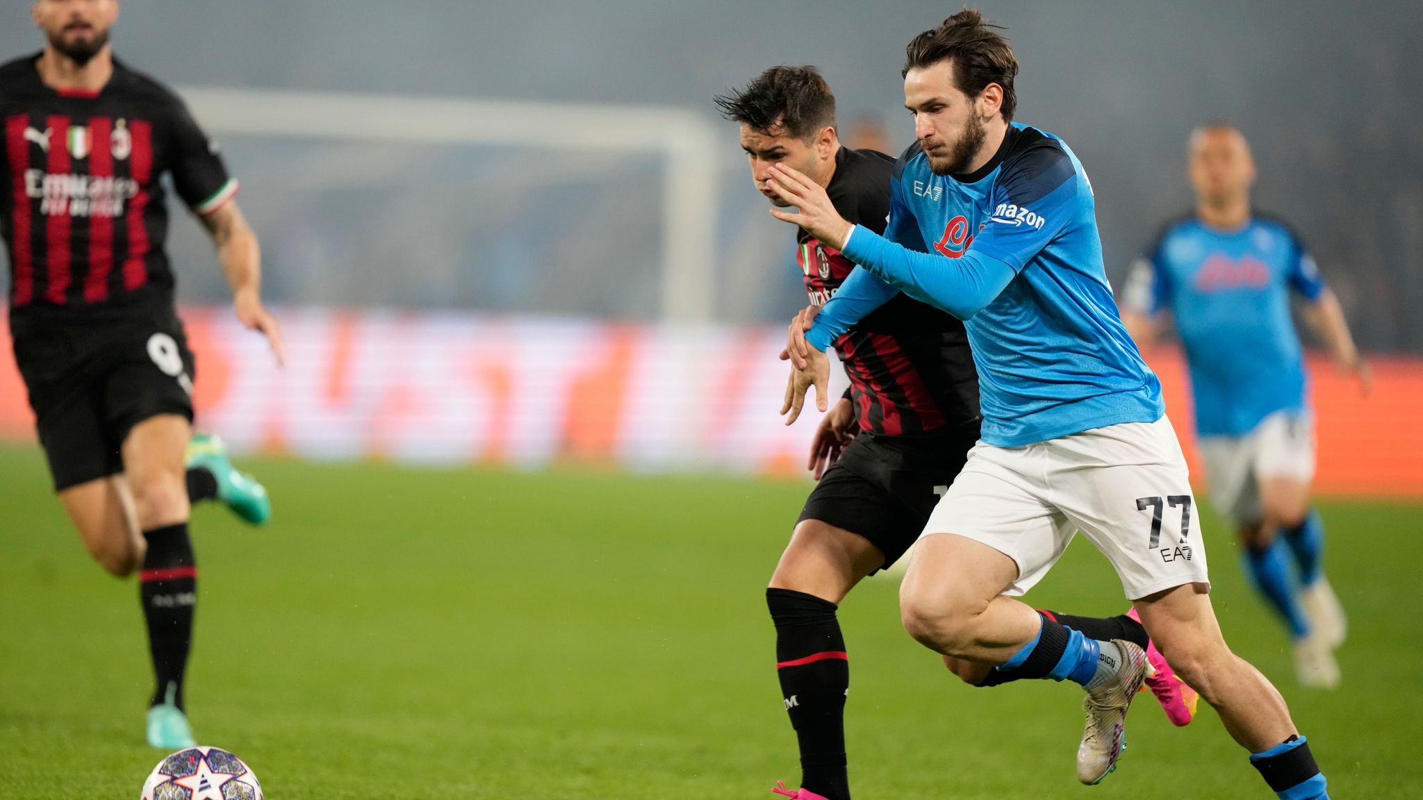 Napoli 1-1 AC Milan (1-2 aggregate): Olivier Giroud puts Rossoneri into ...