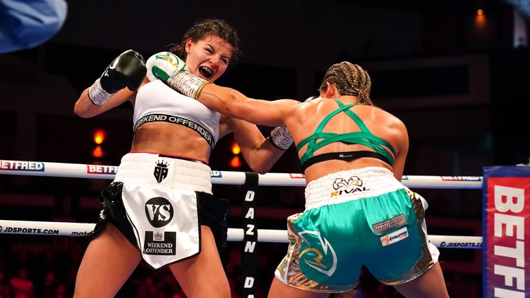 Sandy Ryan clinches WBO welterweight title with win over Marie Pier ...