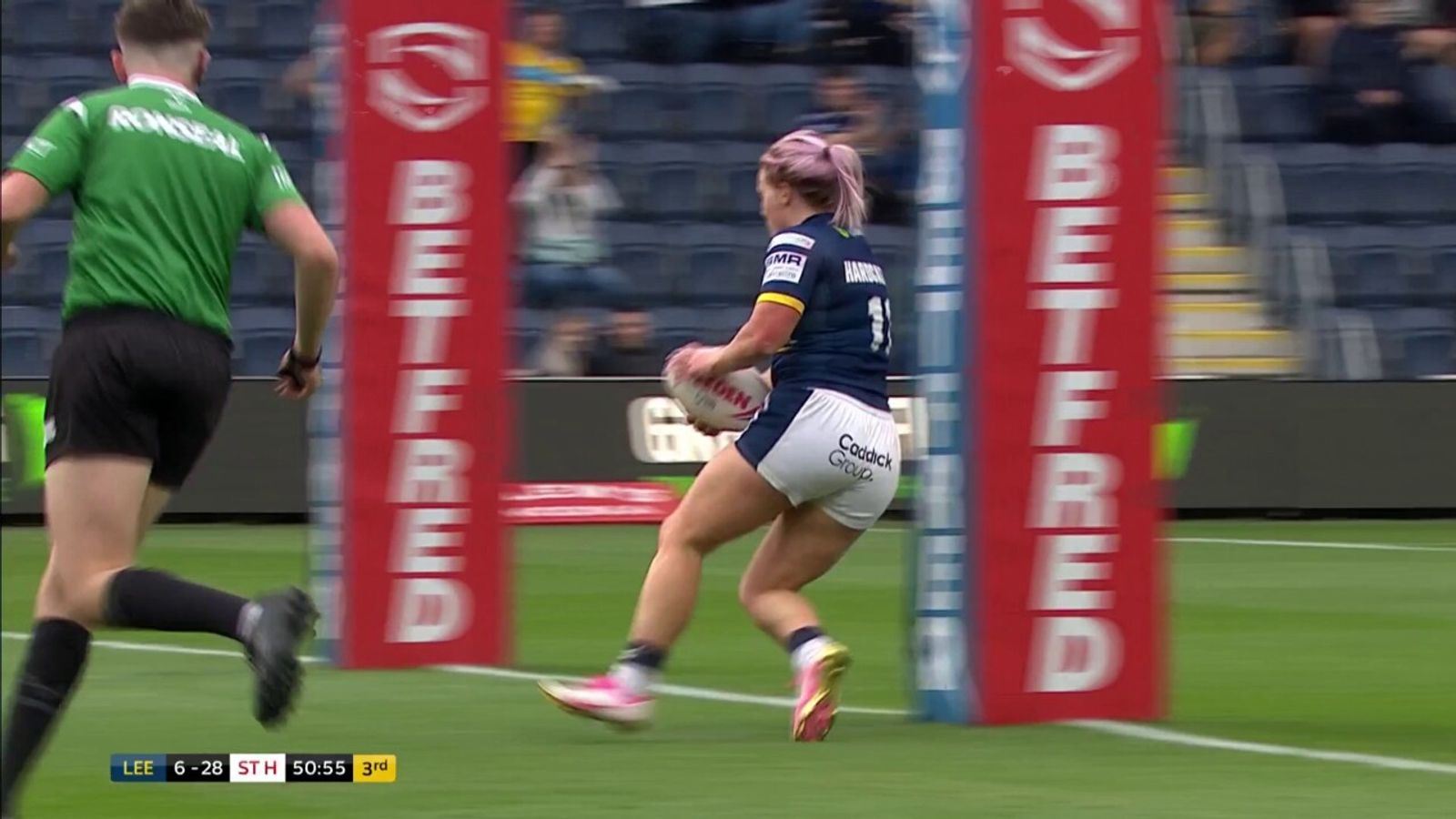 Amy Hardcastle scores from trademark run | Rugby League News | Sky Sports