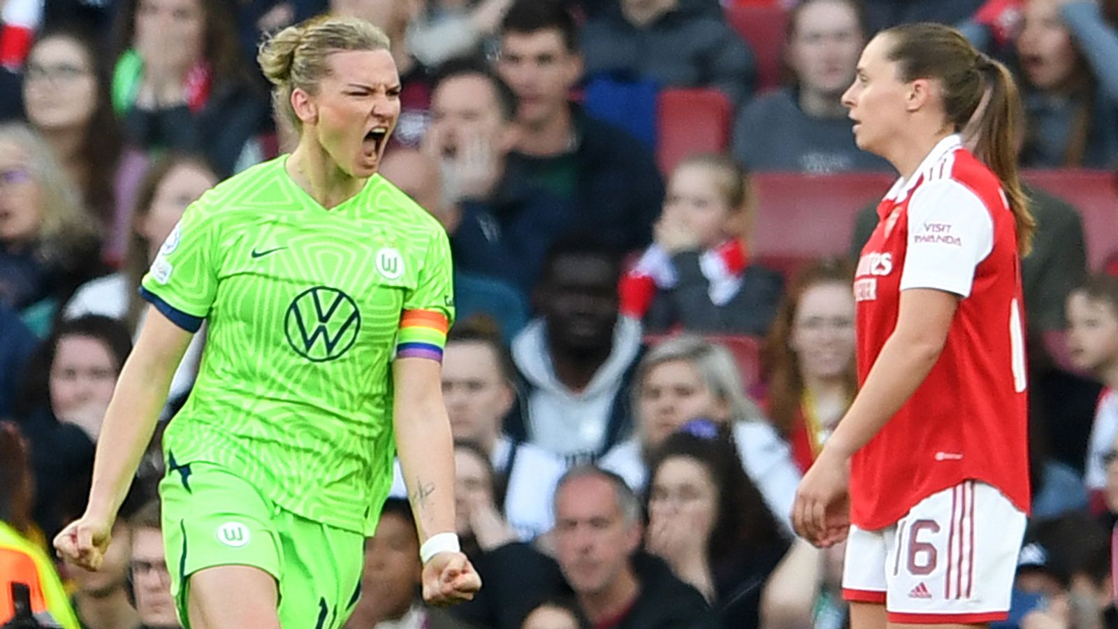 Arsenal 2-3 Wolfsburg AET (4-5 agg): Substitute Pauline Bremer breaks ...