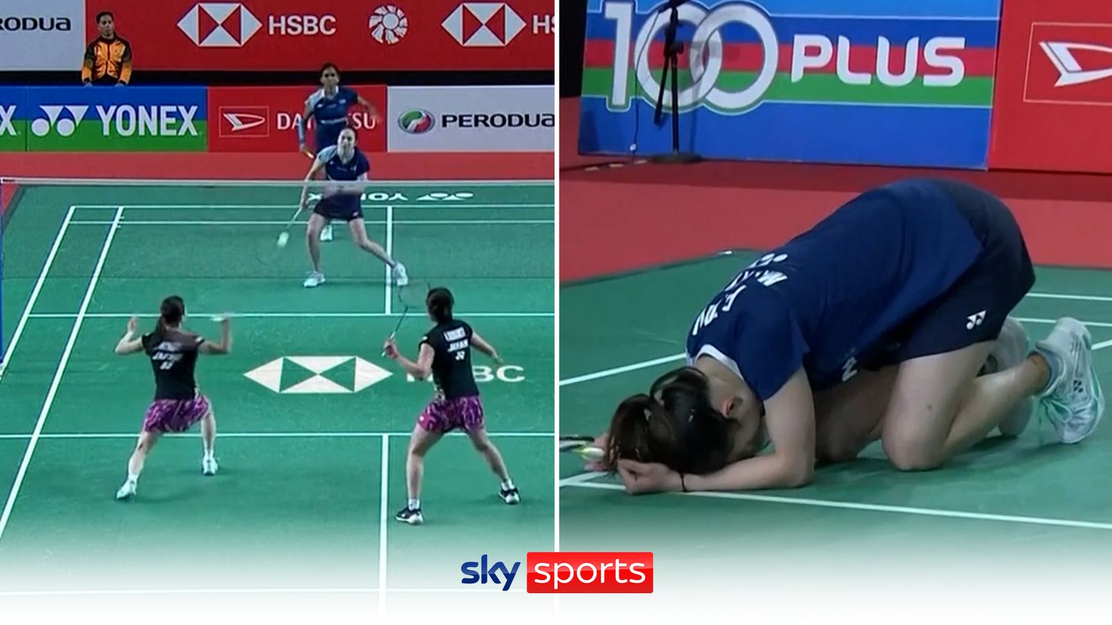 Incredible badminton rally lasts three minutes and ends after 211 shots ...