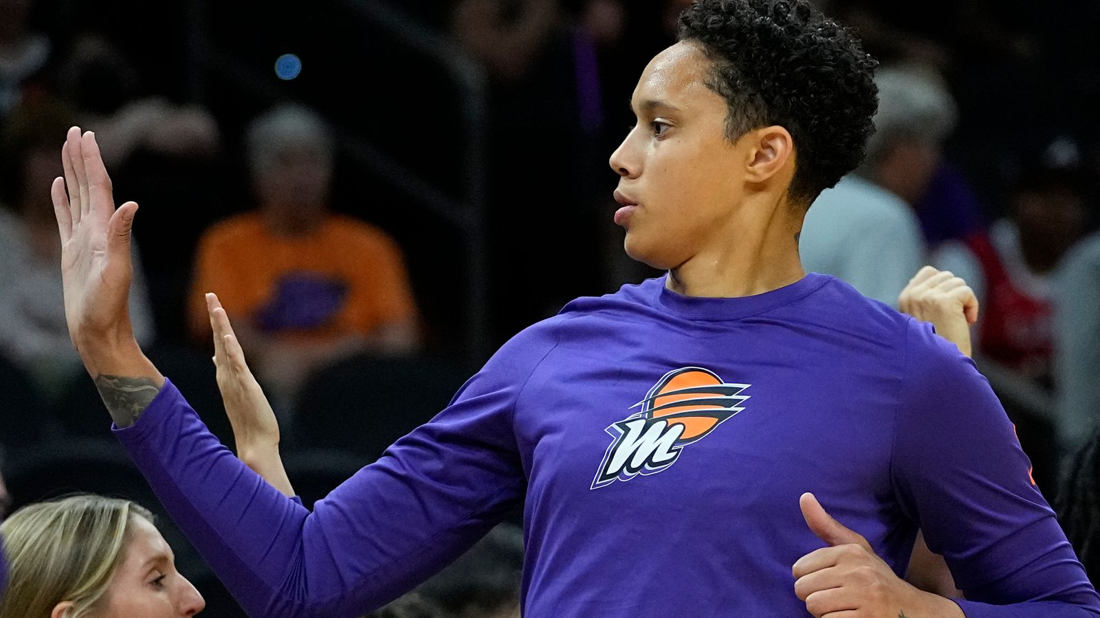 Brittney Griner returns to action for first time since being released ...