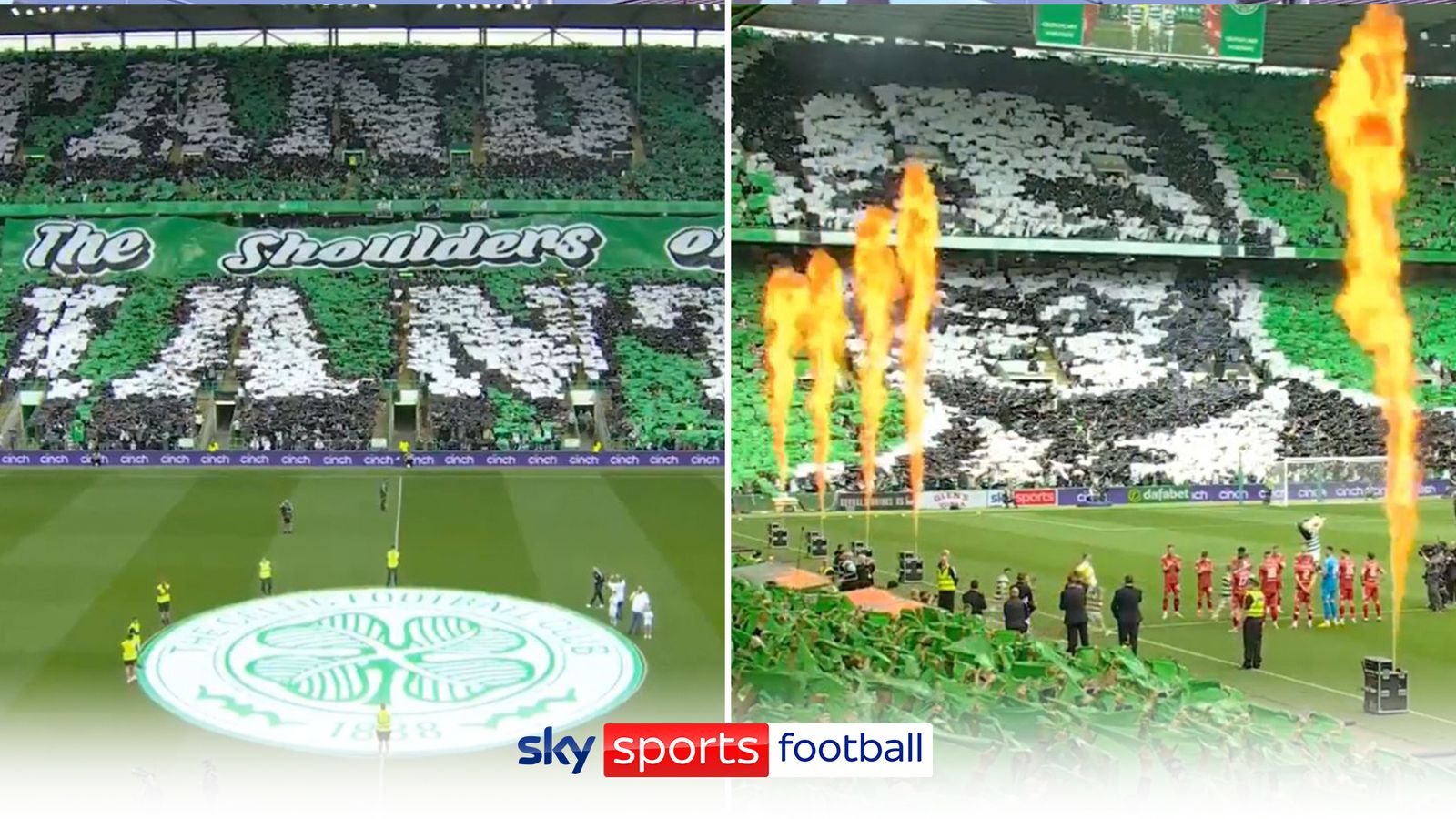 Celtic's incredible fan display for title celebrations on SPFL final day | Football News | Sky ...