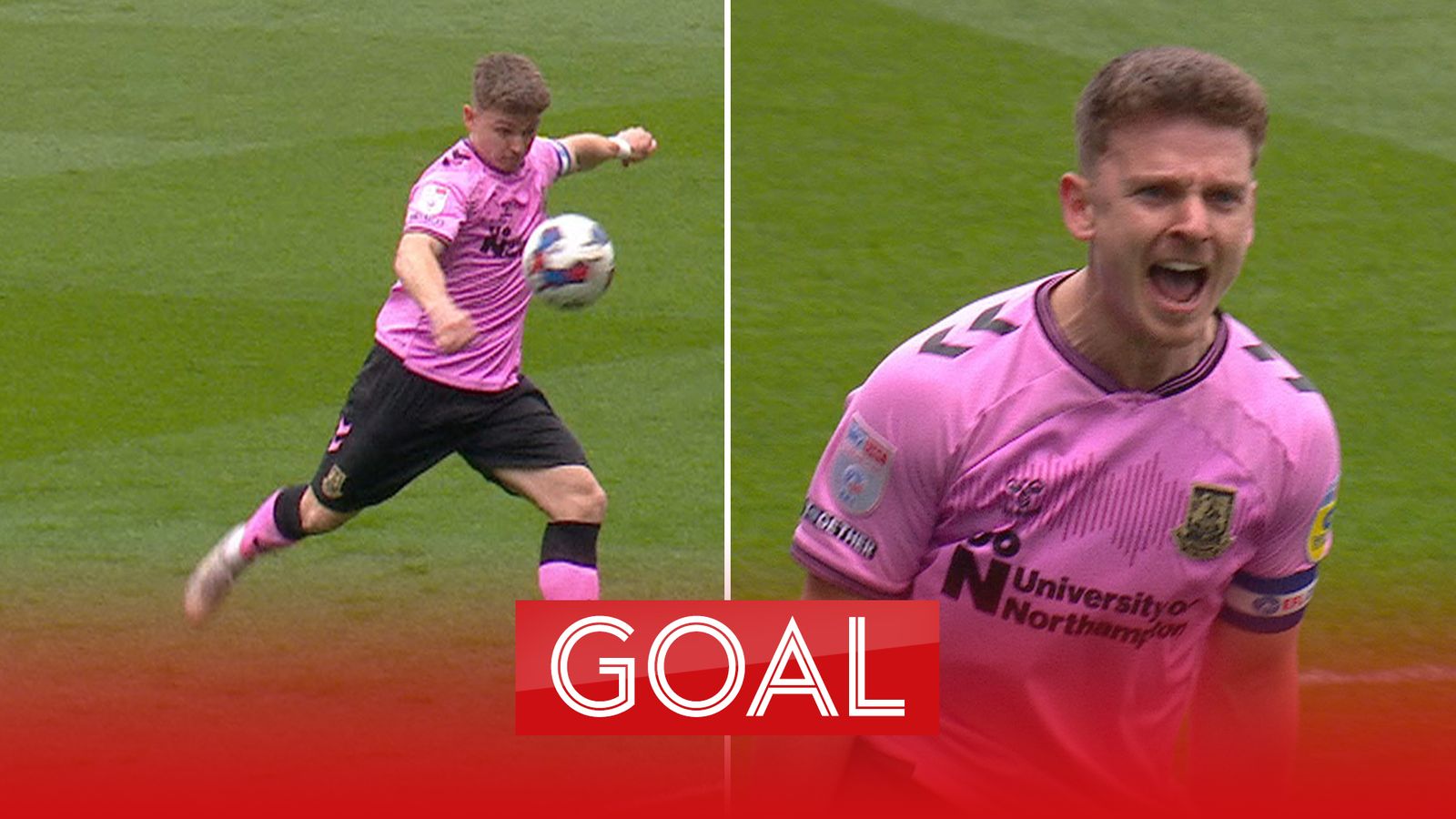 'What a stunning strike!' - Sam Hoskins' superb volley sends ...