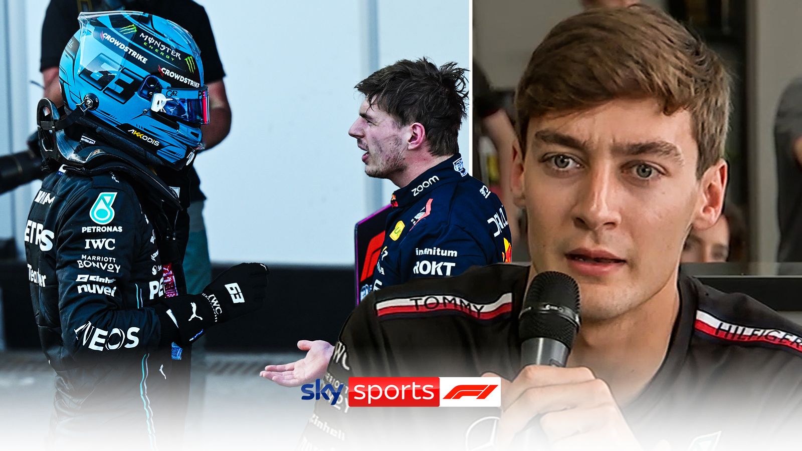 Miami GP: George Russell says Max Verstappen's reaction was 'pathetic ...