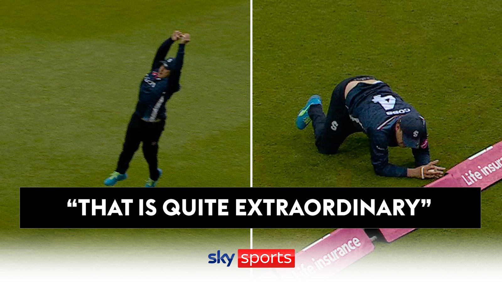 'That was going for six for sure' | Josh Cobb takes wonder catch for ...