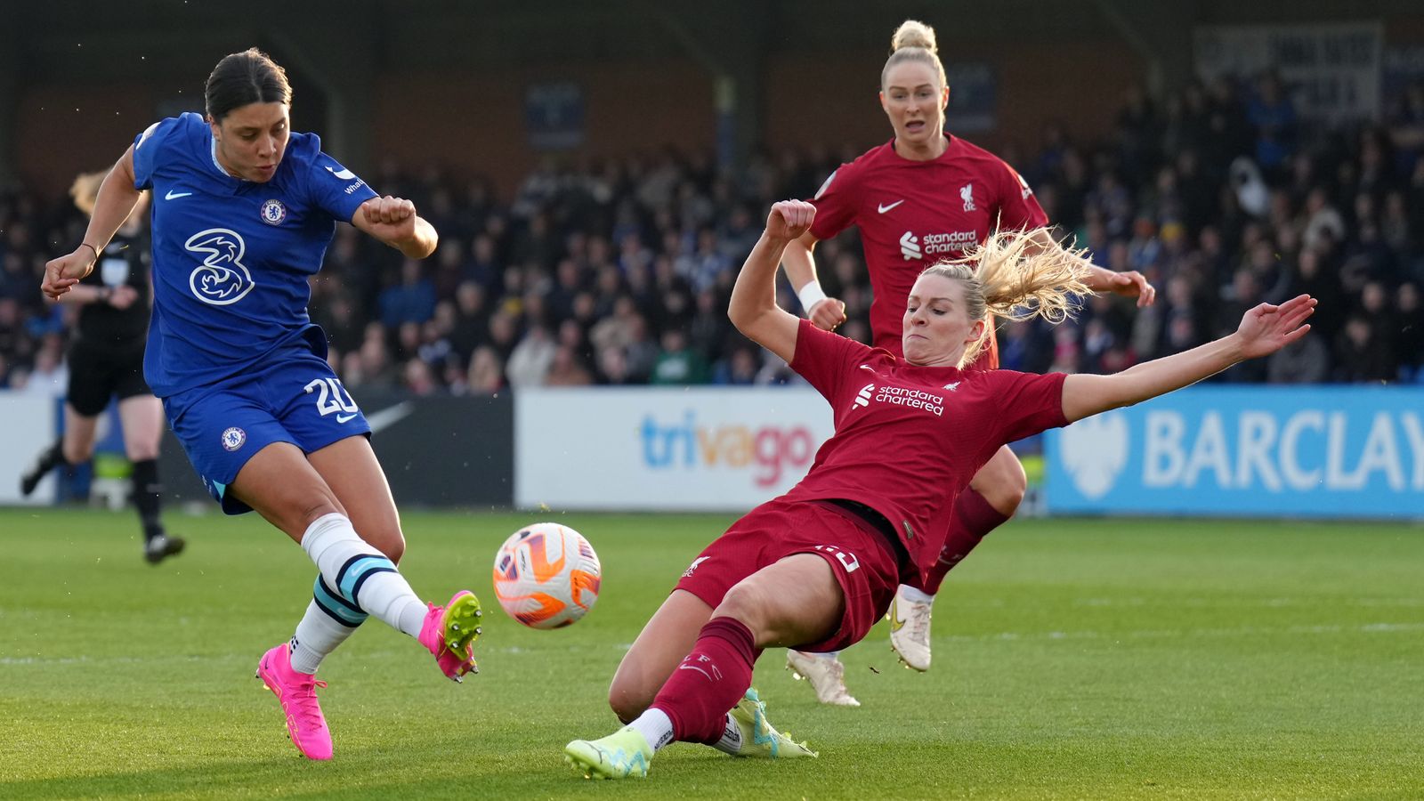 Chelsea Women 2-1 Liverpool Women: Sam Kerr hits late winner as lucky ...