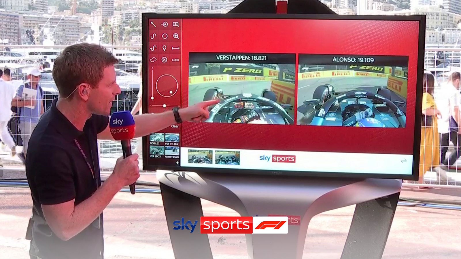 SkyPad: Max Verstappen's stunning final sector at Monaco GP analysed ...