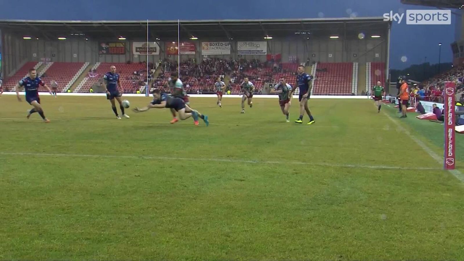 Ricky Leutele scores penalty try for Leigh Leopards! | Rugby League ...