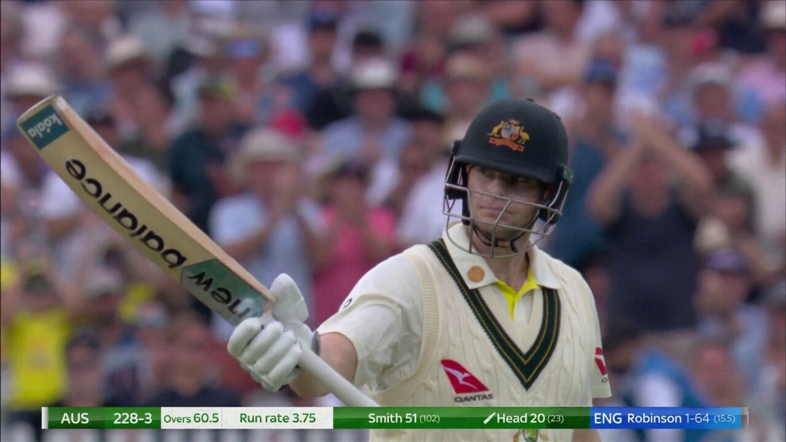 Steve Smith reaches half-century | Cricket News | Sky Sports