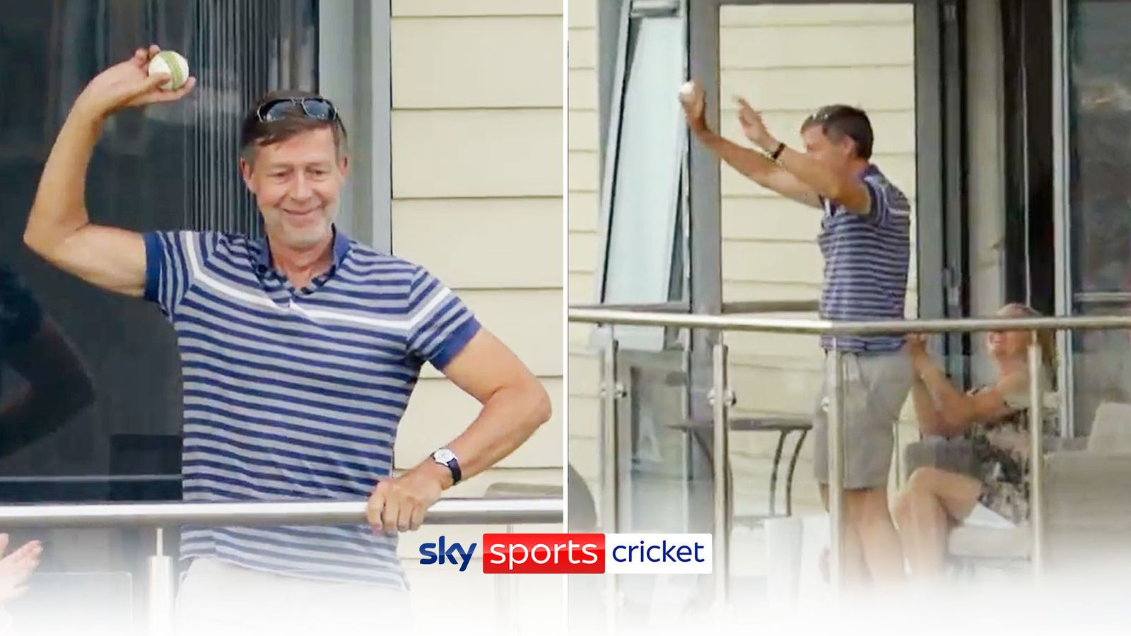 Fan's incredible catch on his own balcony! | Cricket News | Sky Sports