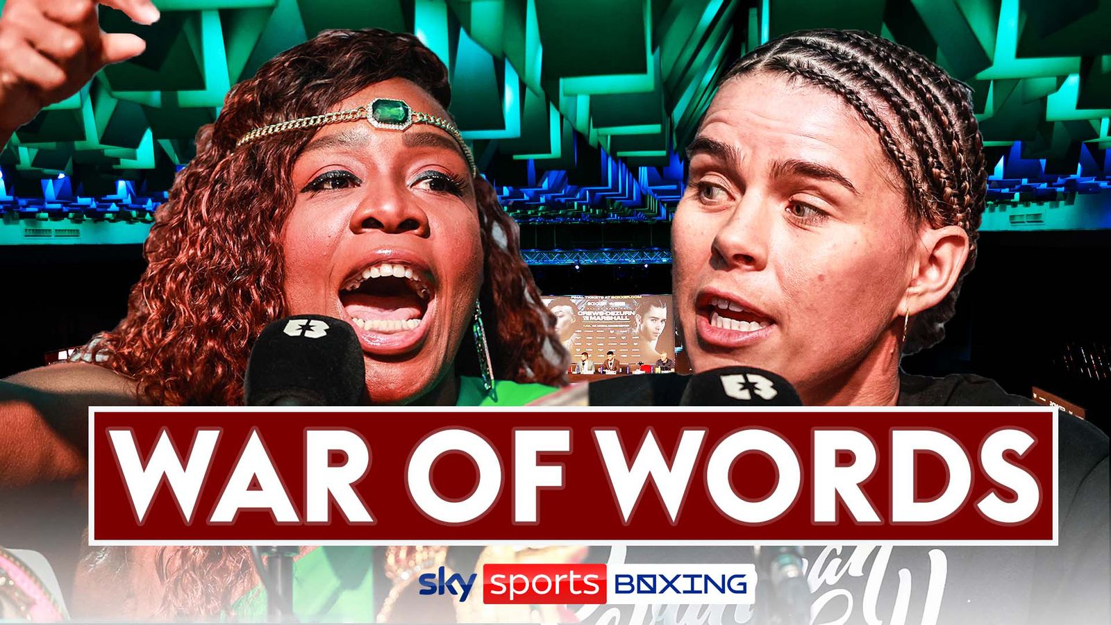 Savannah Marshall and Franchon Crews-Dezurn confront each other in ...