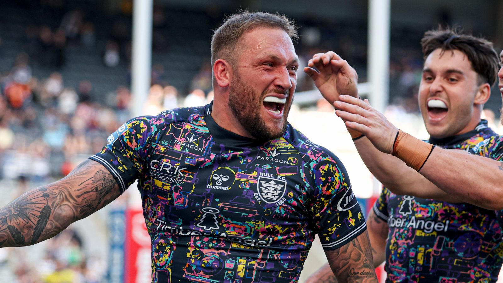Hull FC 30-18 Warrington Wolves: Josh Griffin the hat-trick hero to ...