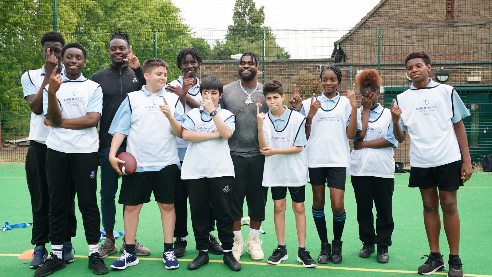 Efe Obada and Clyde Edwards-Helaire joined by NFL stars to inspire ...