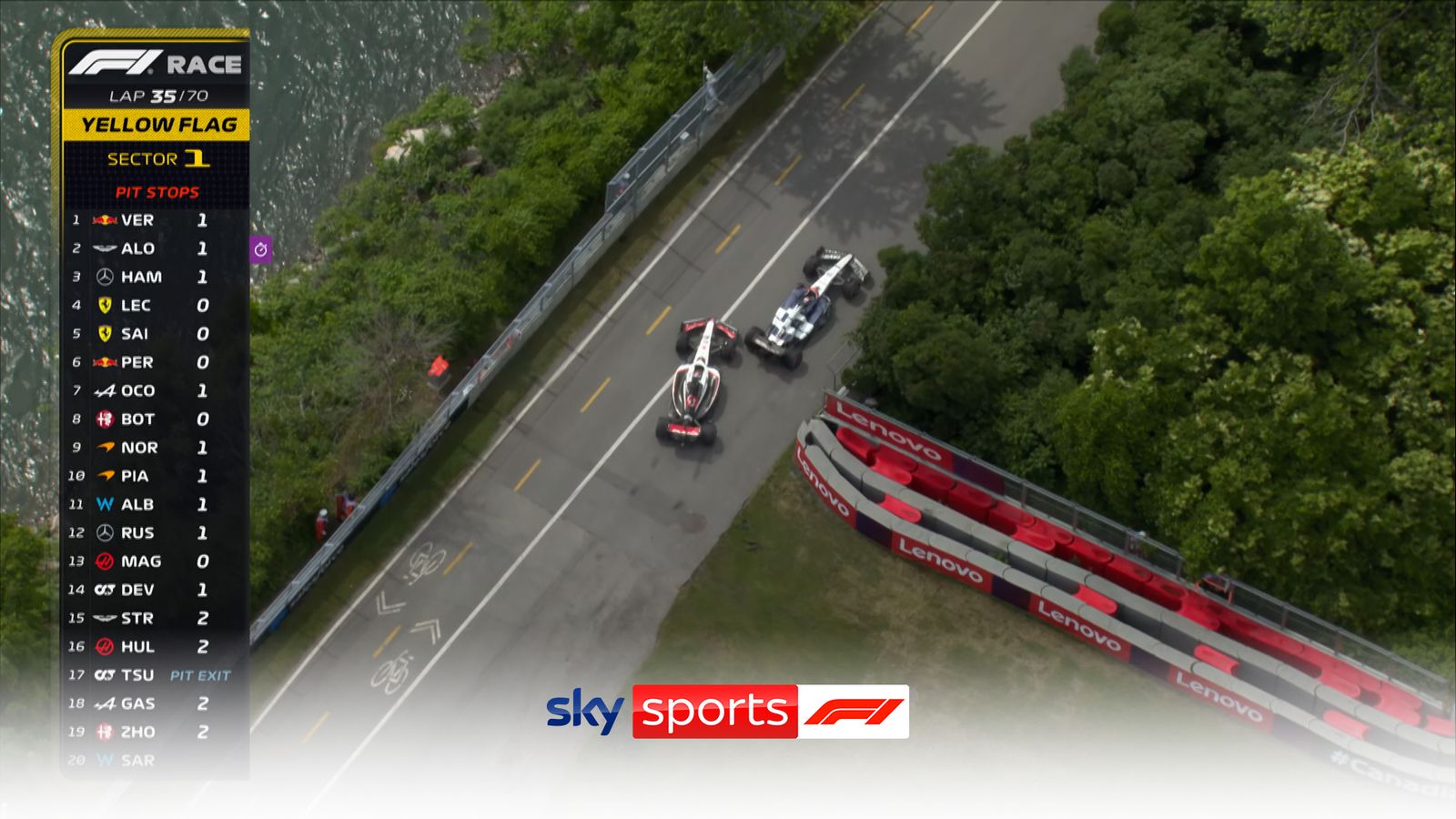 Kevin Magnussen and Nyck de Vries crash into each other | F1 News | Sky ...