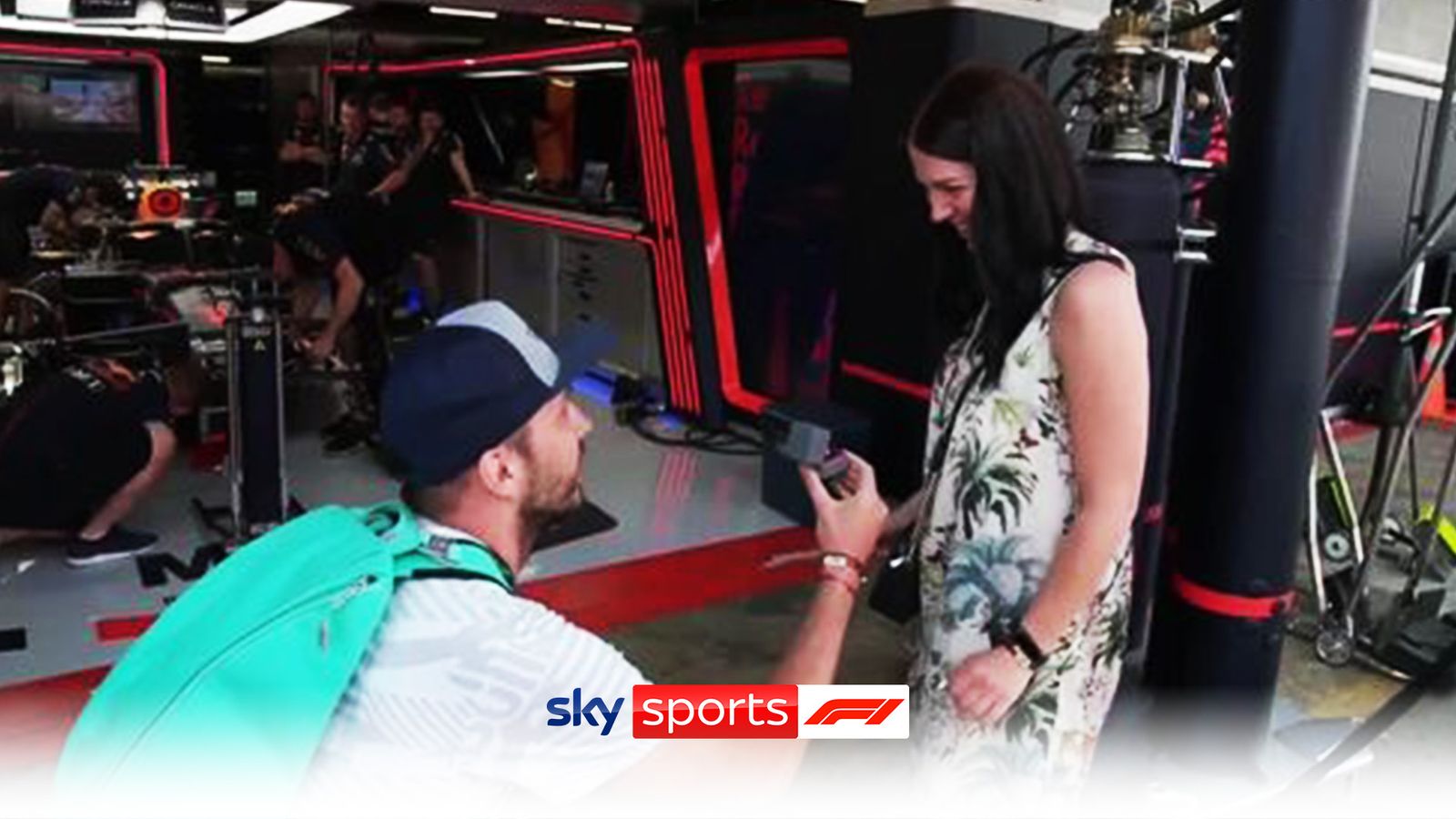 Will you marry me?! - Proposal outside Red Bull garage! | F1 News | Sky ...