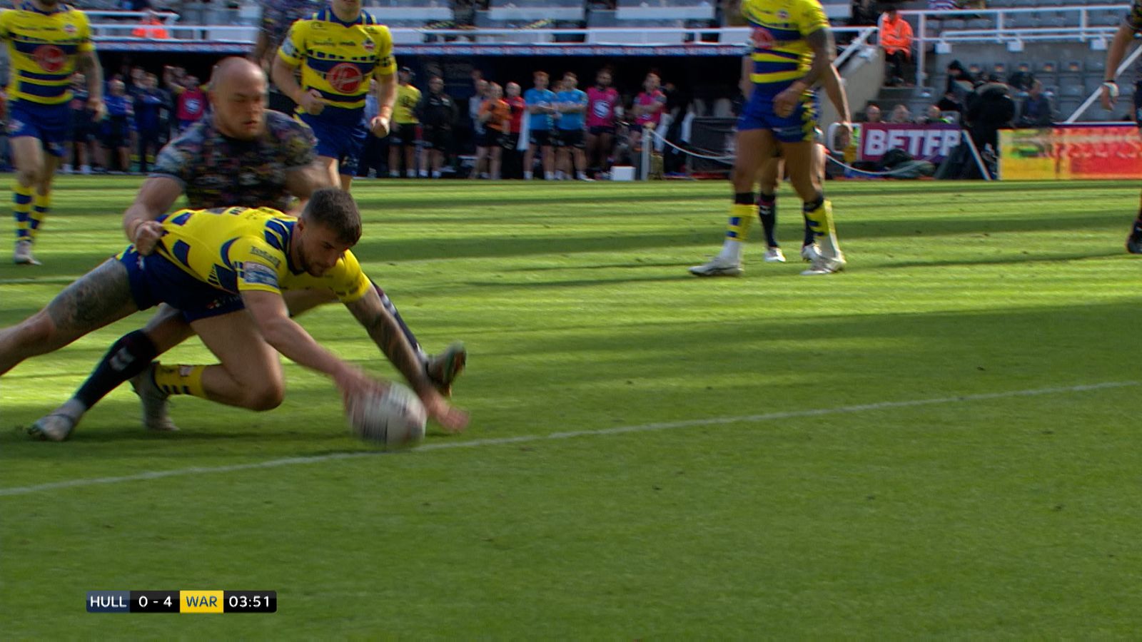 Connor Wrench jumps highest to open scoring for Warrington | Rugby ...