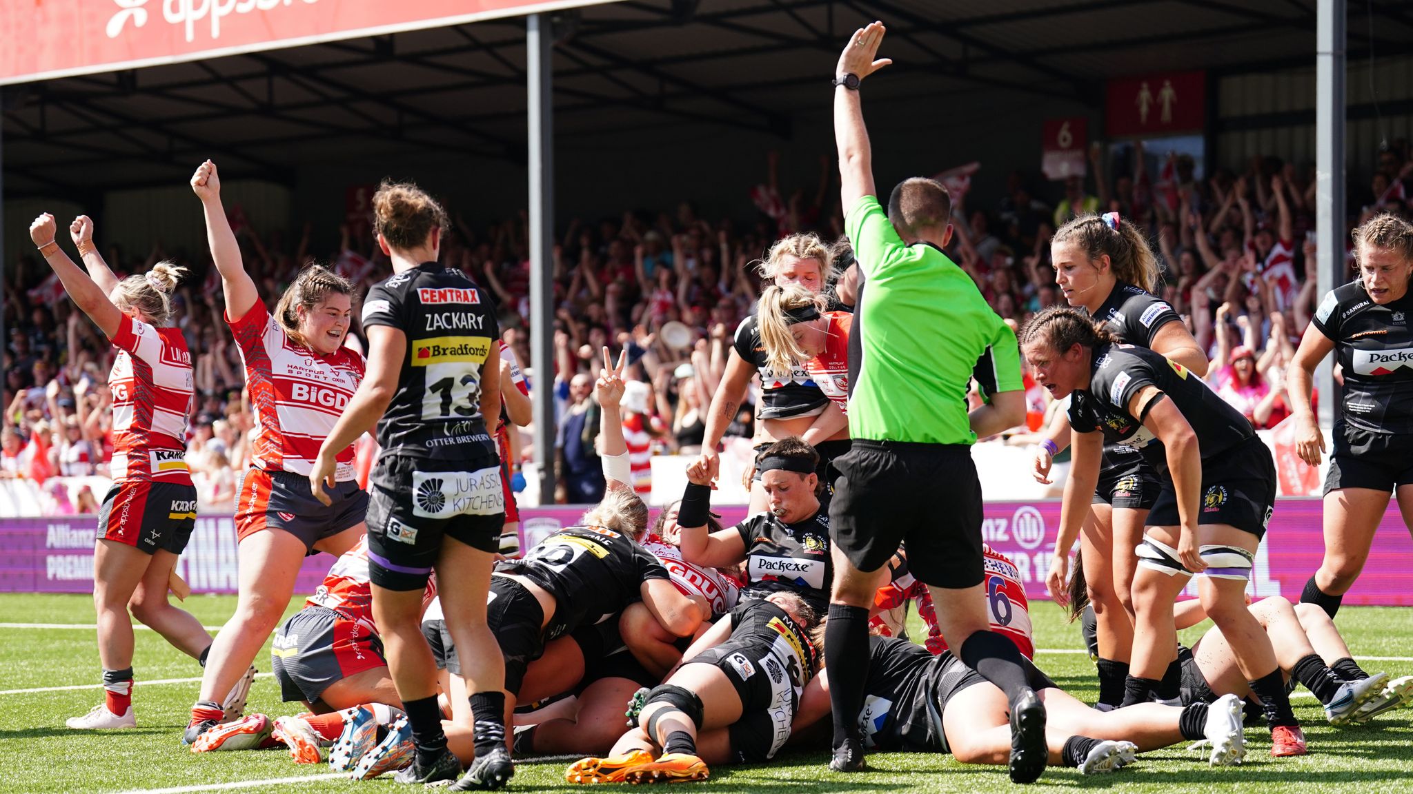 Gloucester-Hartpury 34-19 Exeter Chiefs: Hosts secure first Premier 15s ...