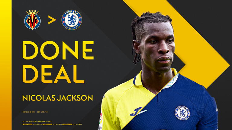 Nicolas Jackson: Chelsea sign Villarreal striker on eight-year contract ...