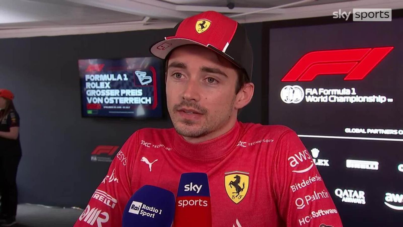 Charles Leclerc: It's good to be back on the podium | F1 News | Sky Sports