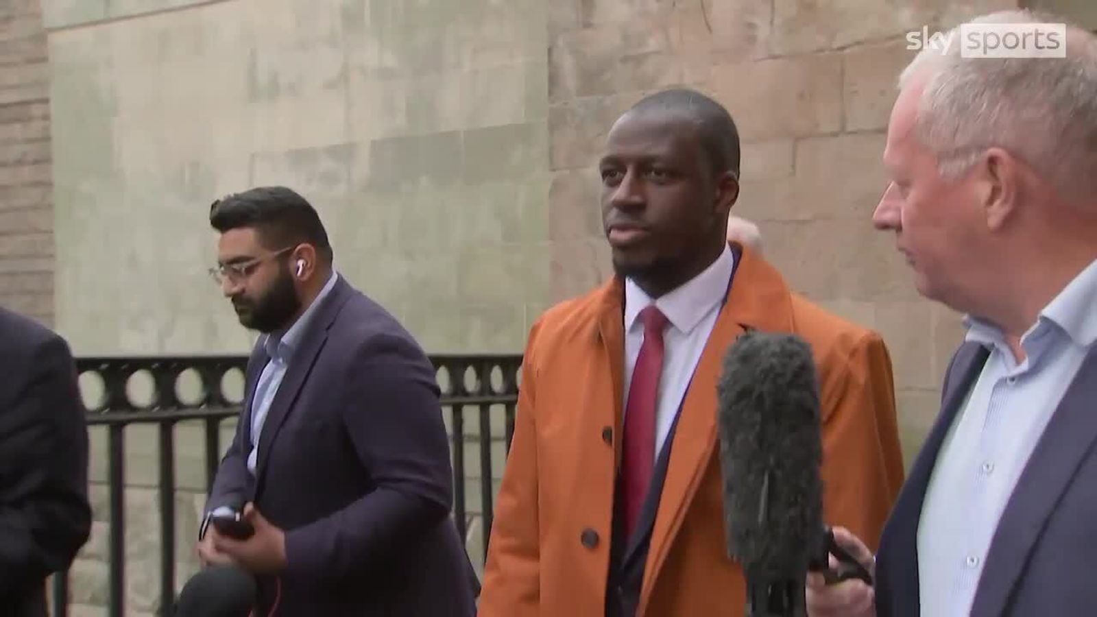 Benjamin Mendy leaves court after being found not guilty of rape and attempted rape | Football ...