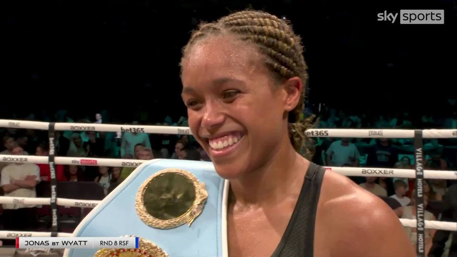 Natasha Jonas stops Kandi Wyatt to become two-weight world champion as ...