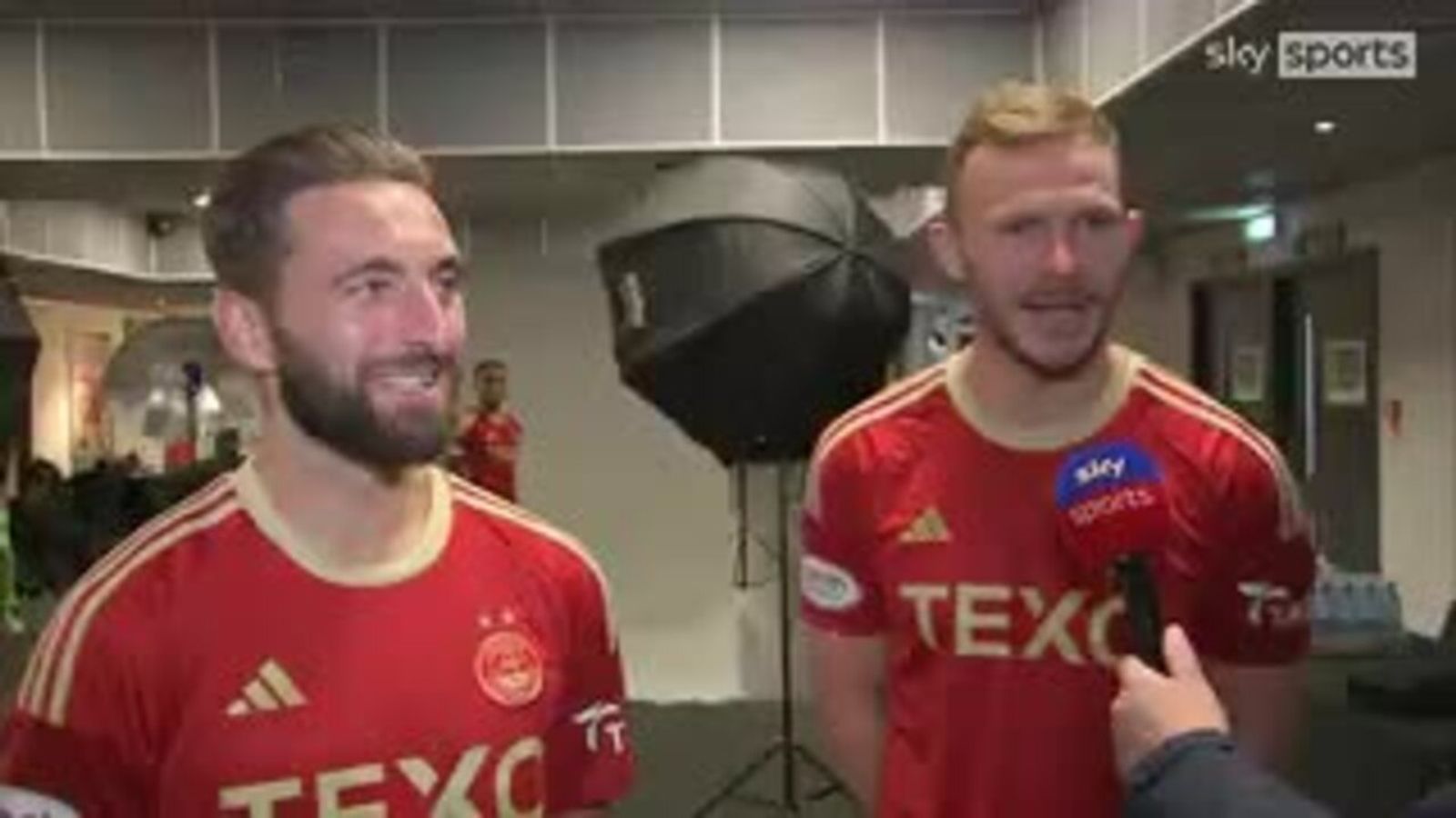 Aberdeen's Graeme Shinnie and Nicky Devlin assess the club's European ...