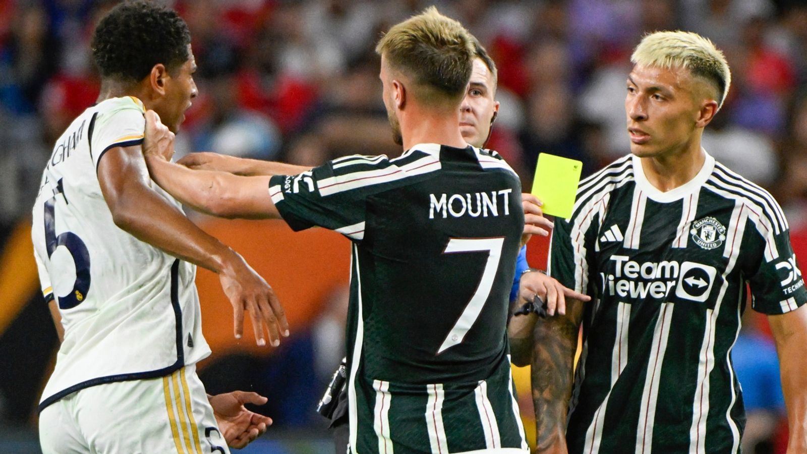 Real Madrid 2-0 Man Utd: Jude Bellingham scores first goal for Spanish ...