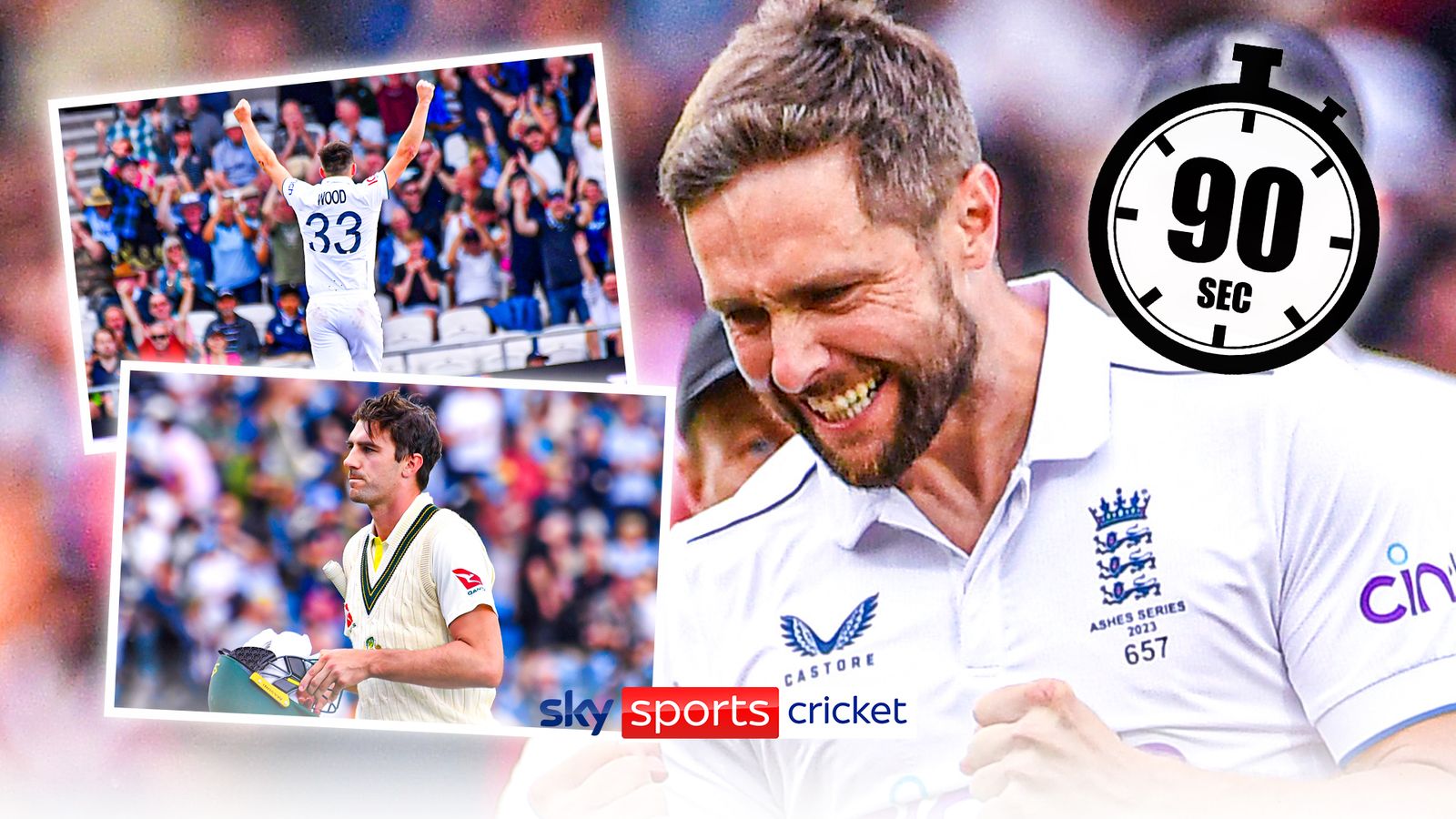 The Ashes: All six wickets from day three in 90 seconds! | Cricket News | Sky Sports