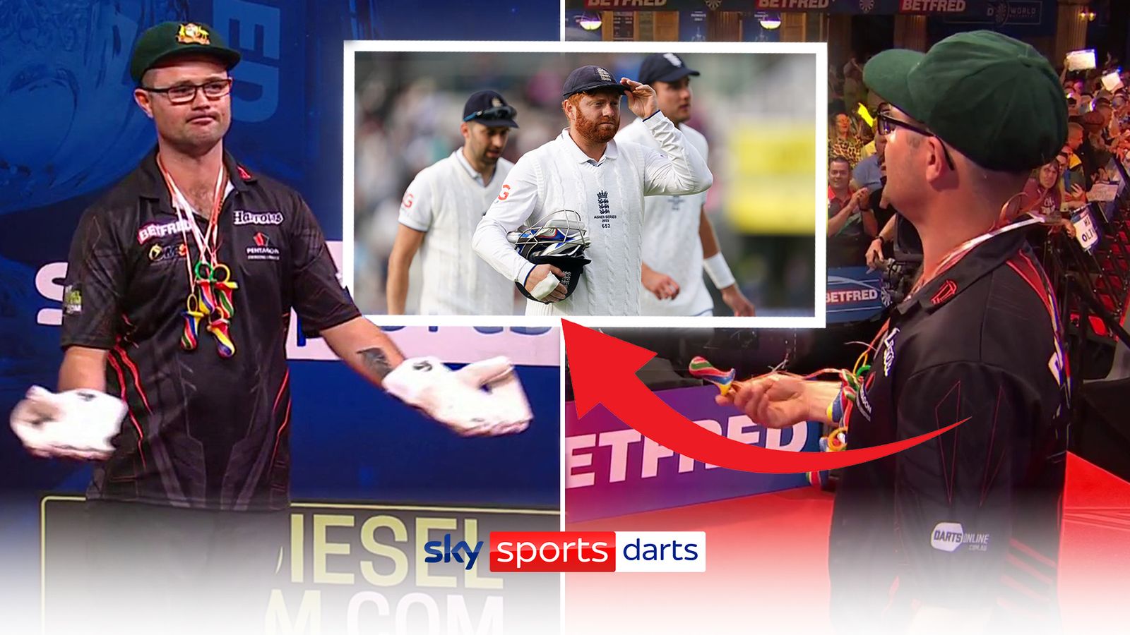 Australian Damon Heta teases fans with Ashes inspired walk-on at World ...