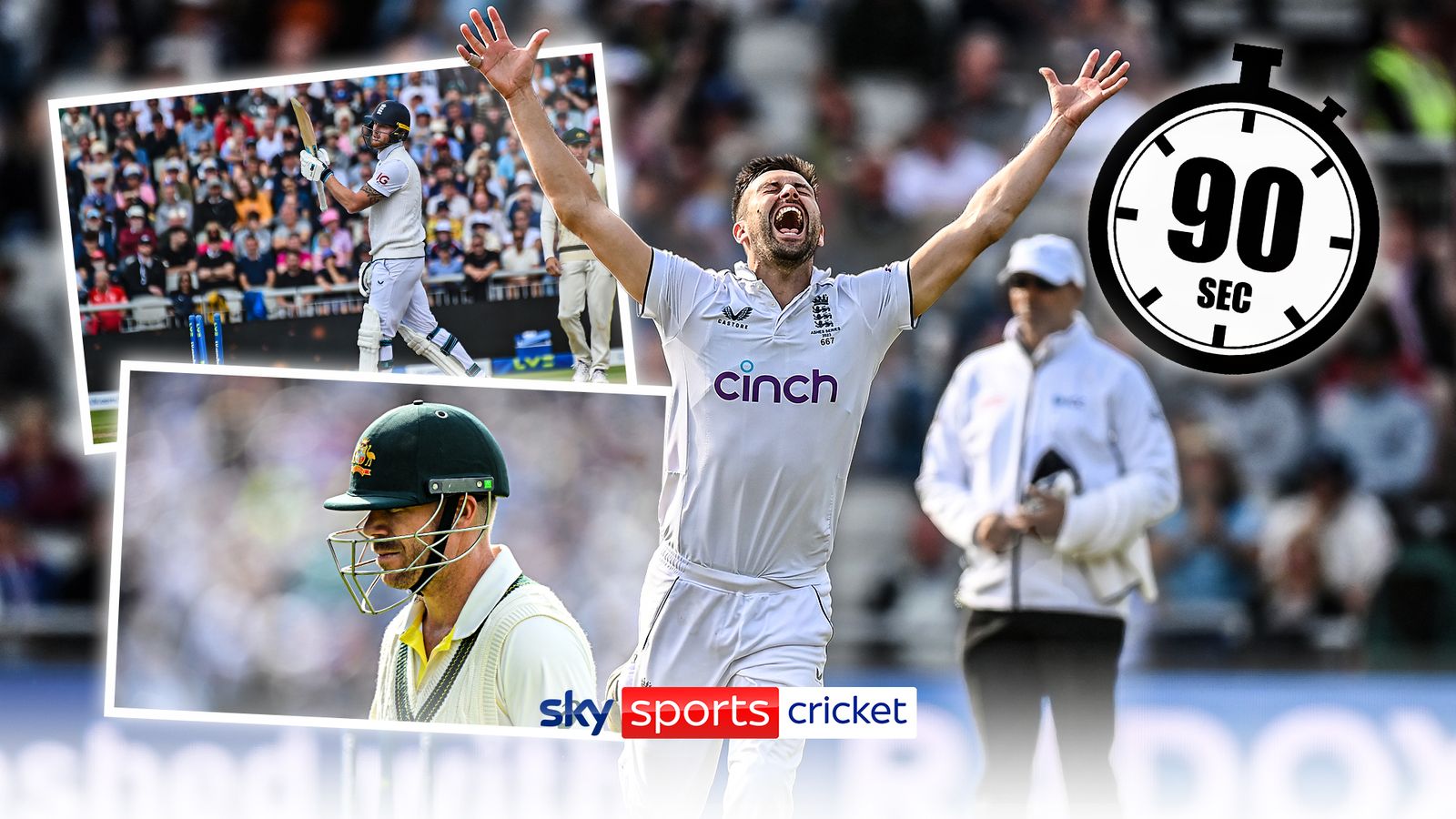 The Ashes: All 10 wickets from day three in under 90 seconds! | Cricket ...