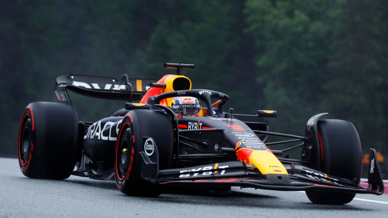Austrian GP Sprint Shootout: Max Verstappen tops team-mate Sergio Perez as Red Bull lock out ...